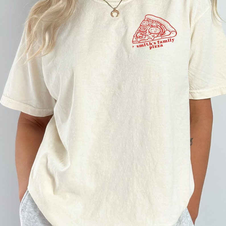 Personalized Pizza Shirt, Hand Illustrated, Foodie Gift - Etsy