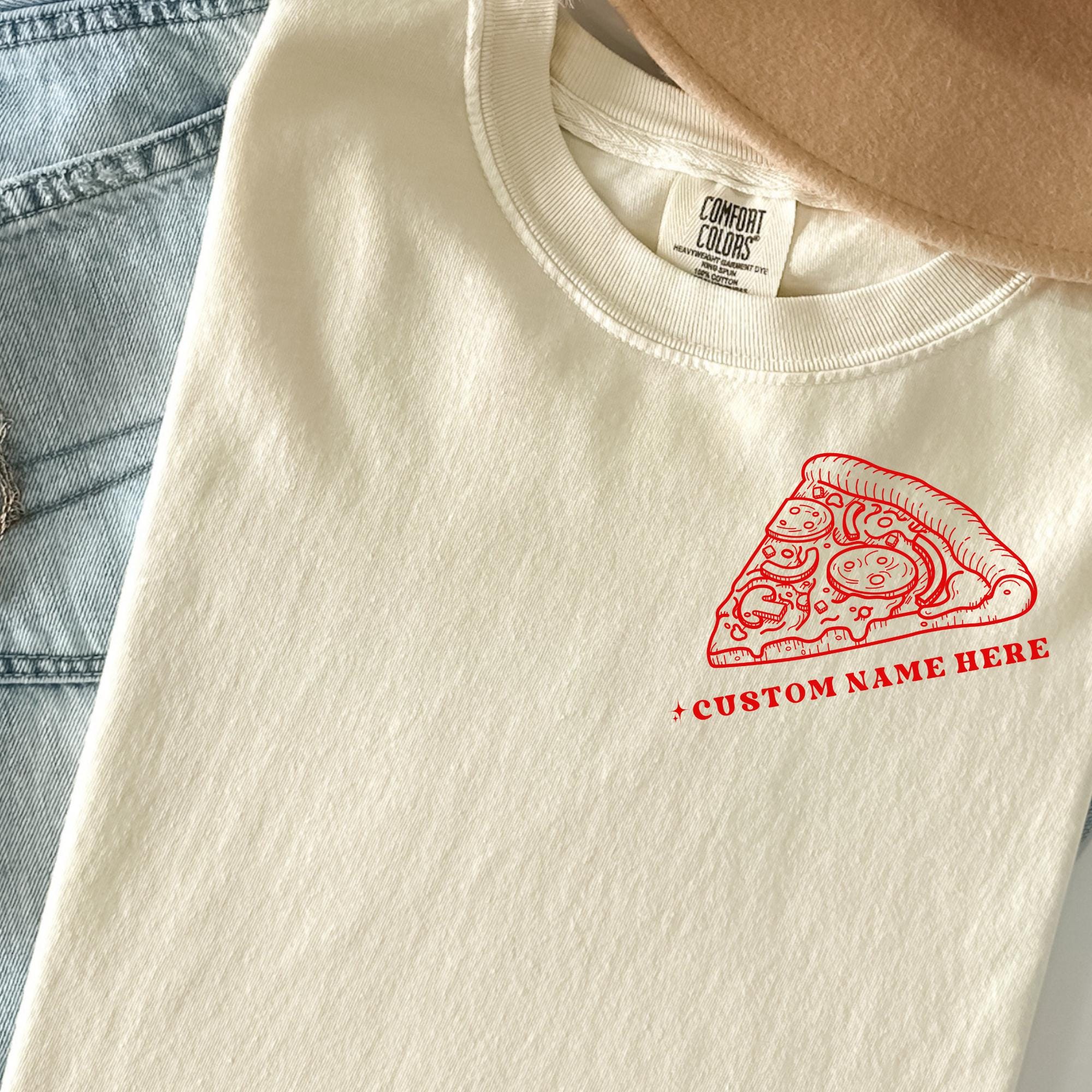Personalized Pizza Shirt, Hand Illustrated, Foodie Gift - Etsy