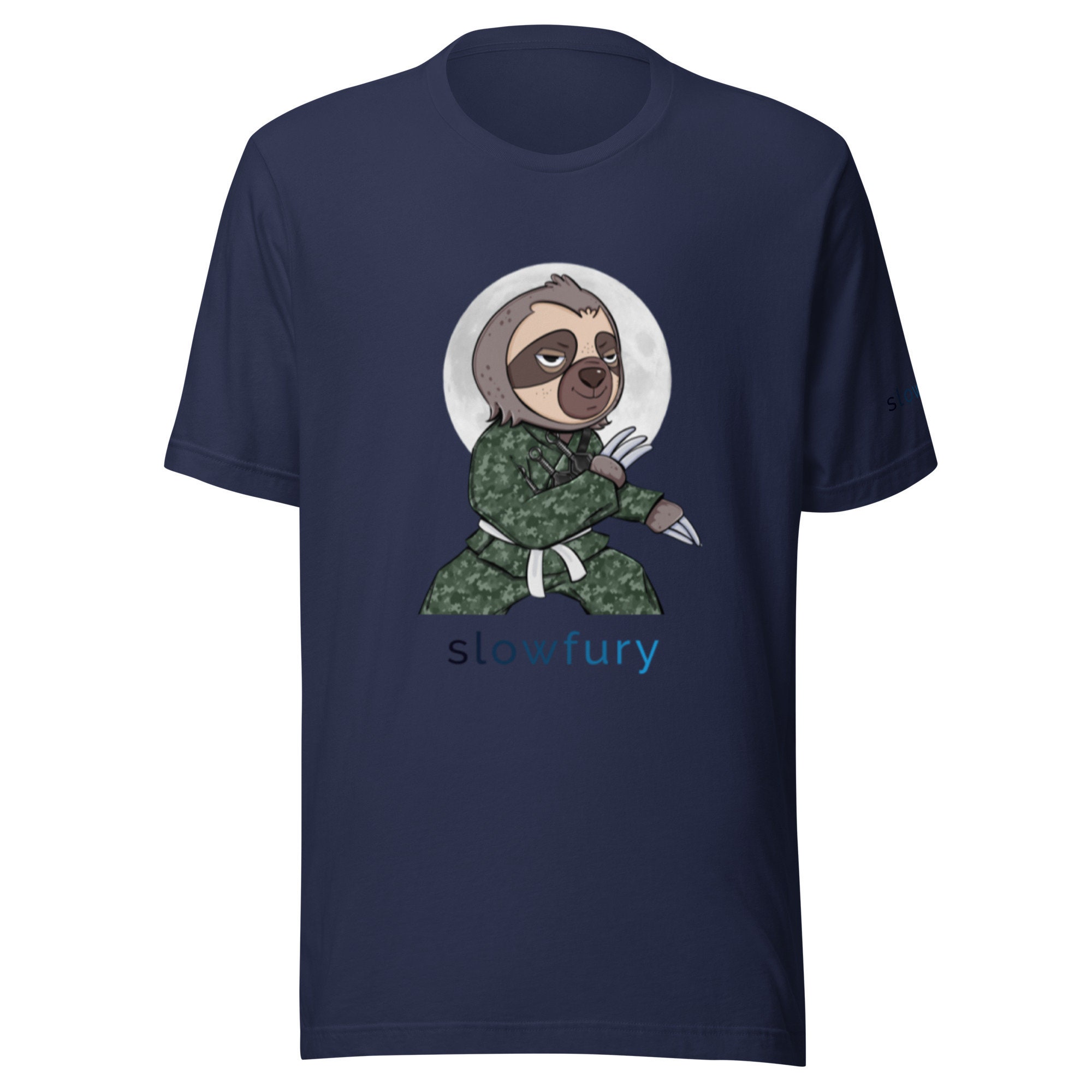 Slow Fury Camo Gi Ninja Sloth, Karate Shirt, Samurai Animal Shirt ...