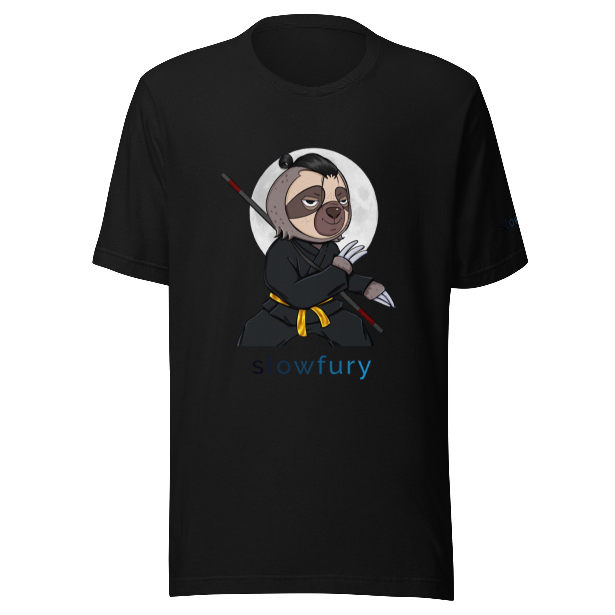 Slow Fury Samurai Bo Staff Ninja Sloth, Karate Shirt, Samurai Animal ...