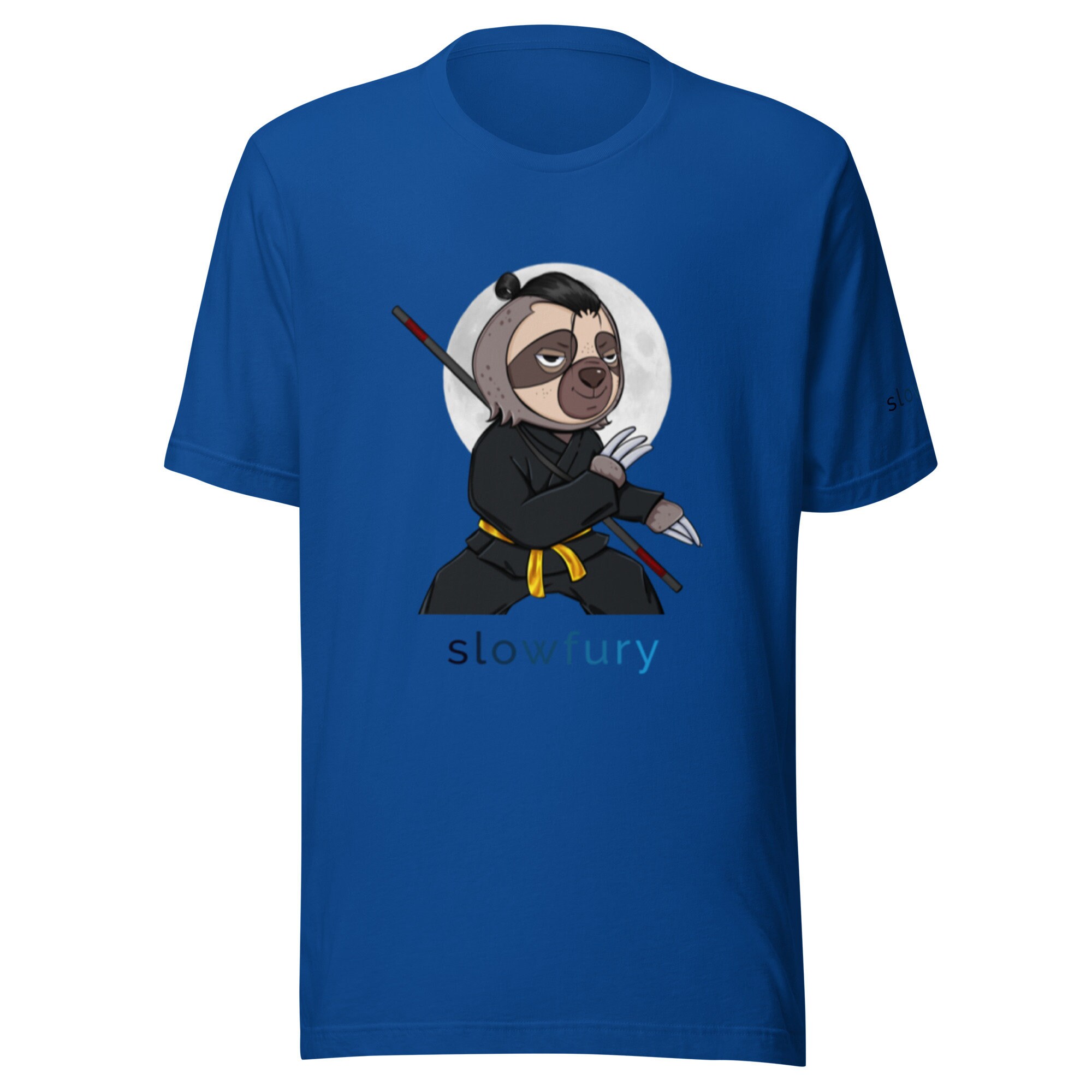 Slow Fury Samurai Bo Staff Ninja Sloth, Karate Shirt, Samurai Animal ...