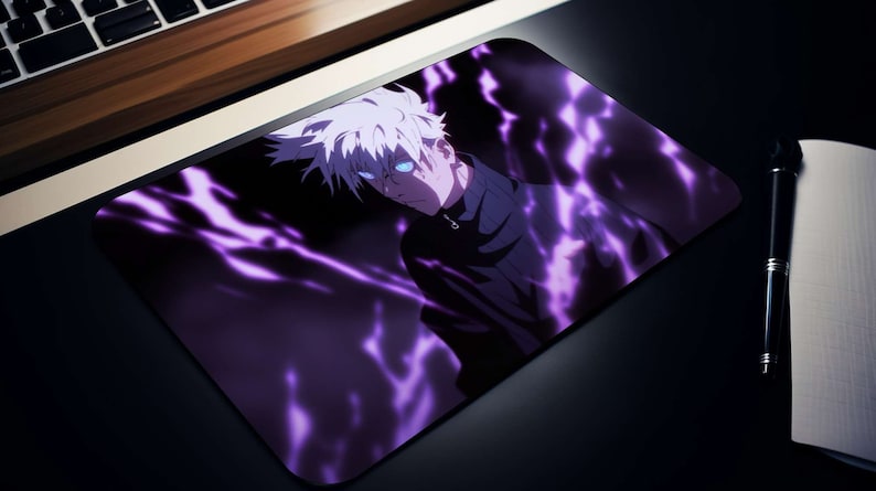 Gojo Jujutsu Kaisen Gaming Desk Mat, Long Desk Mats, Mousepad, Birthday ...