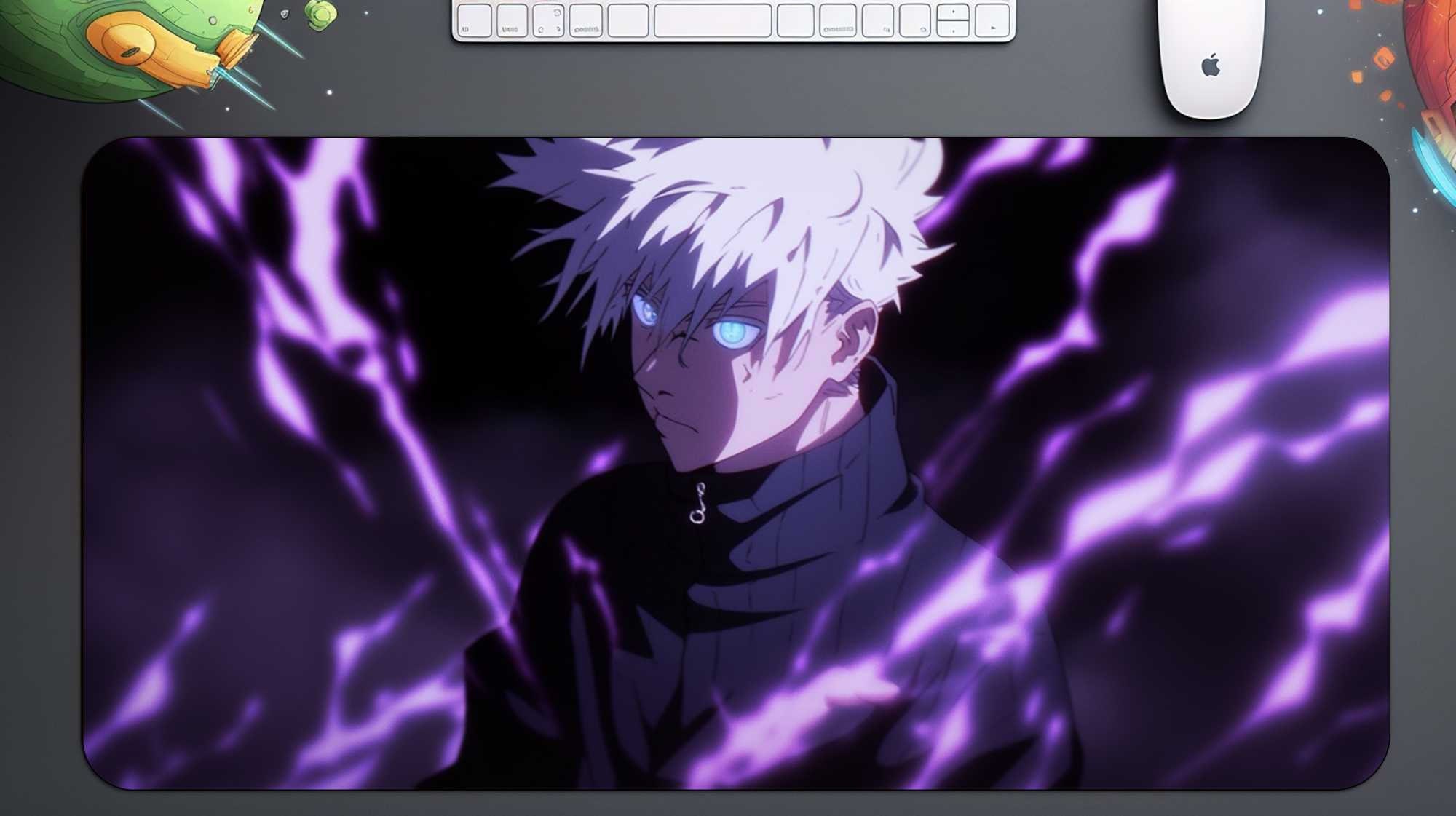 Gojo Jujutsu Kaisen Gaming Desk Mat, Long Desk Mats, Mousepad, Birthday ...