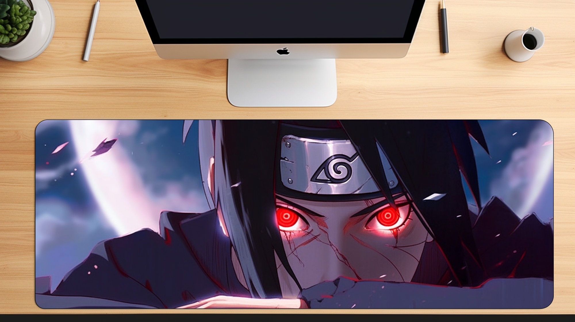 Sasuke Anime Gaming Desk Mat, Long Desk Mats, Mousepad, Christmas ...