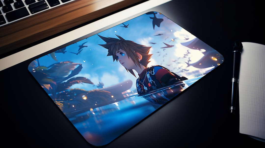 Sora Kingdom Hearts, Gaming Desk Mat, Long Desk Mats, Mousepad ...