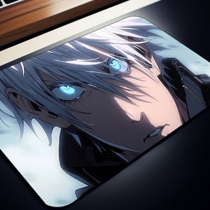 Gojo Jujutsu Kaisen Anime Gaming Desk Mat, Long Desk Mats, Mousepad ...