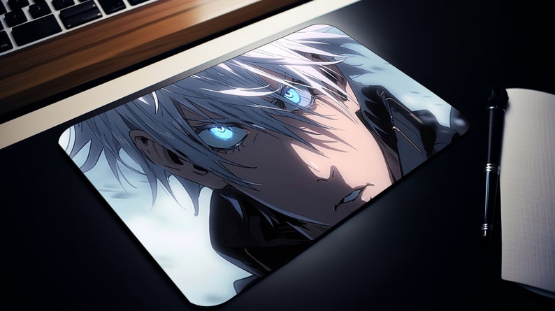 Gojo Jujutsu Kaisen Anime Gaming Desk Mat, Long Desk Mats, Mousepad ...