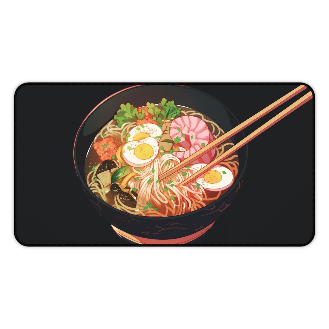 Aesthetic Ramen Anime Gaming Desk Mat Long Desk Mats - Etsy