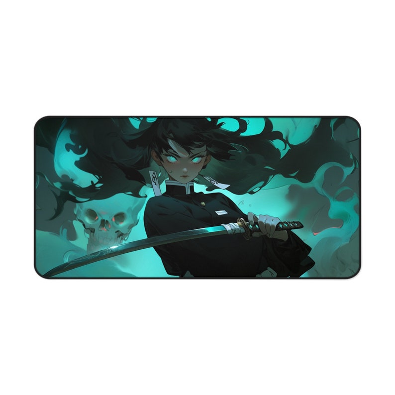 Demon Slayer Gaming Desk Mat Long Desk Mat Mousepad Gift - Etsy