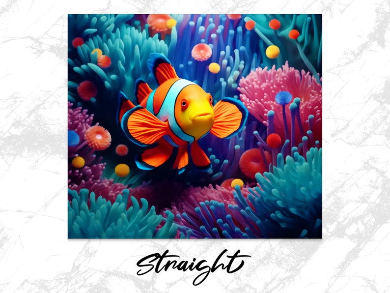3D Clown Fish - Etsy