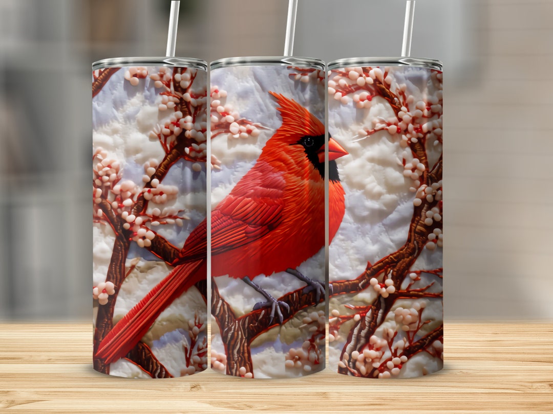 3D Red Cardinal Bird - Etsy