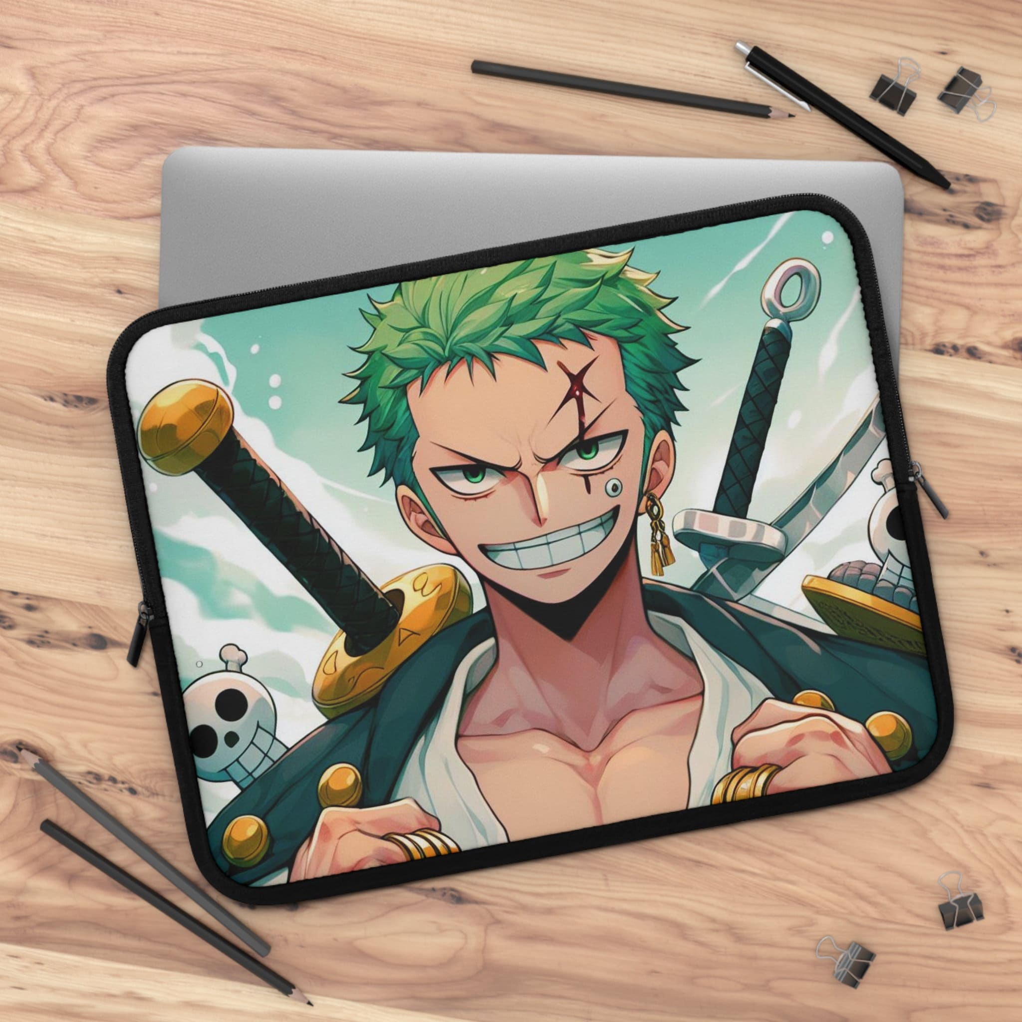 Roronoa Zoro One Piece Anime Laptop Sleeve Birthday Gift Idea Laptop ...