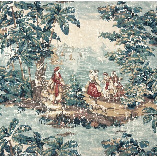 English Toile Fabric - Etsy