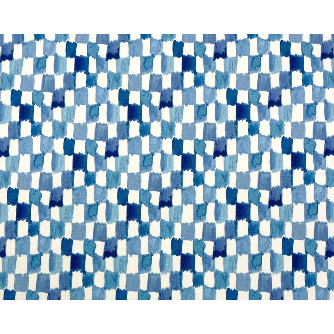 Kelly Ripa Applause Bluejay Abstract Geometric Print Cotton Fabric by ...