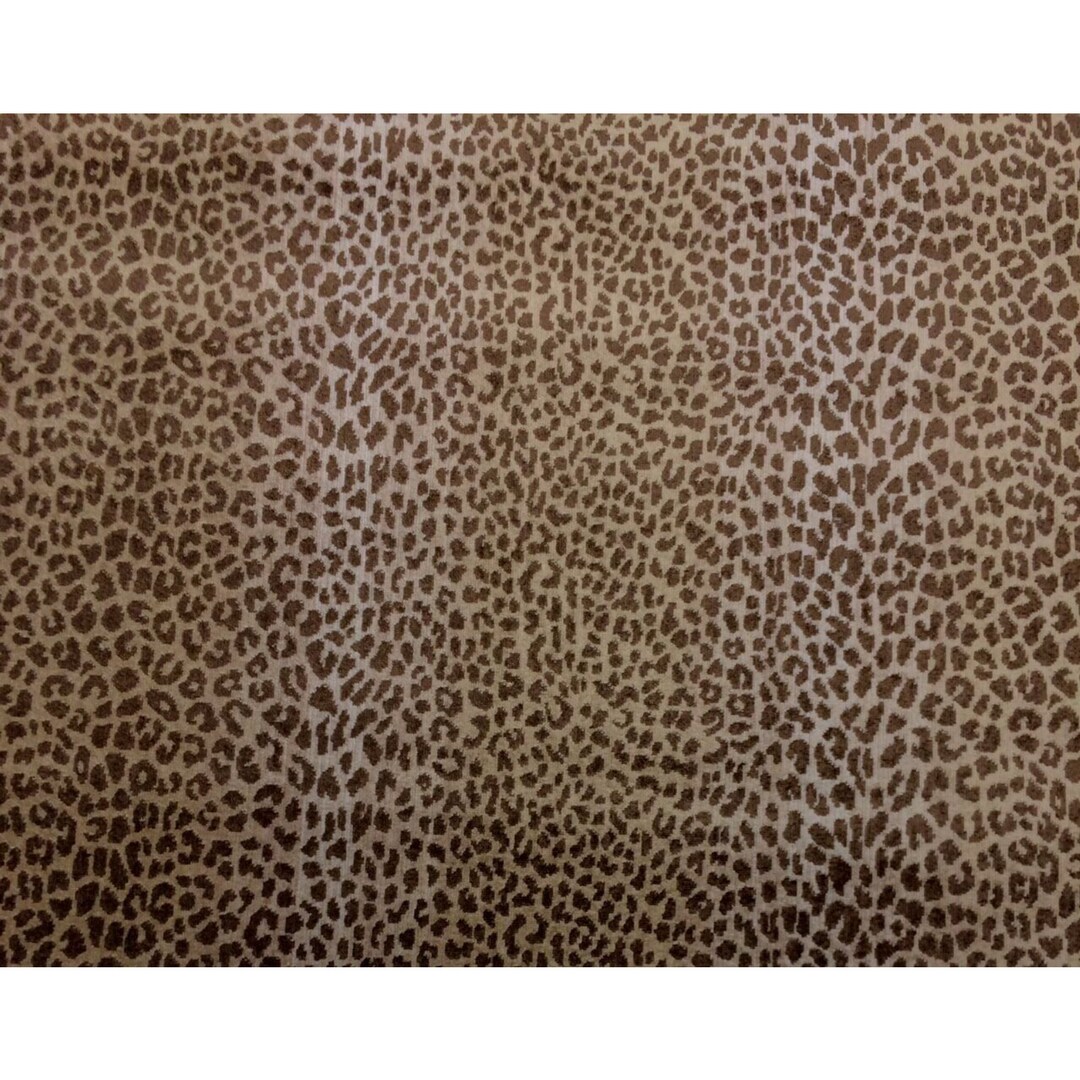 Clarence House Kalahari Neutral Leopard Cheetah Velvet Fabric by the ...