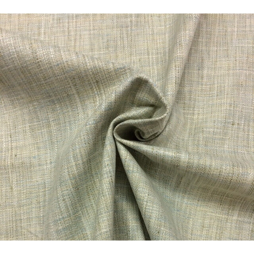 Ballard Designs Borden Mint Blue Woven Designer Upholstery Fabric by ...