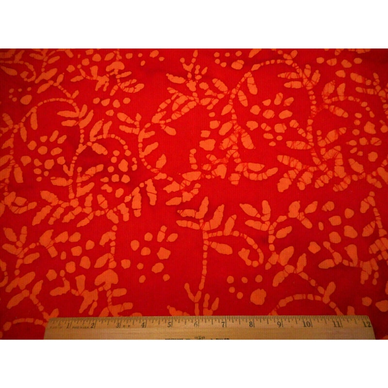 Orange Batik Fabric - Etsy