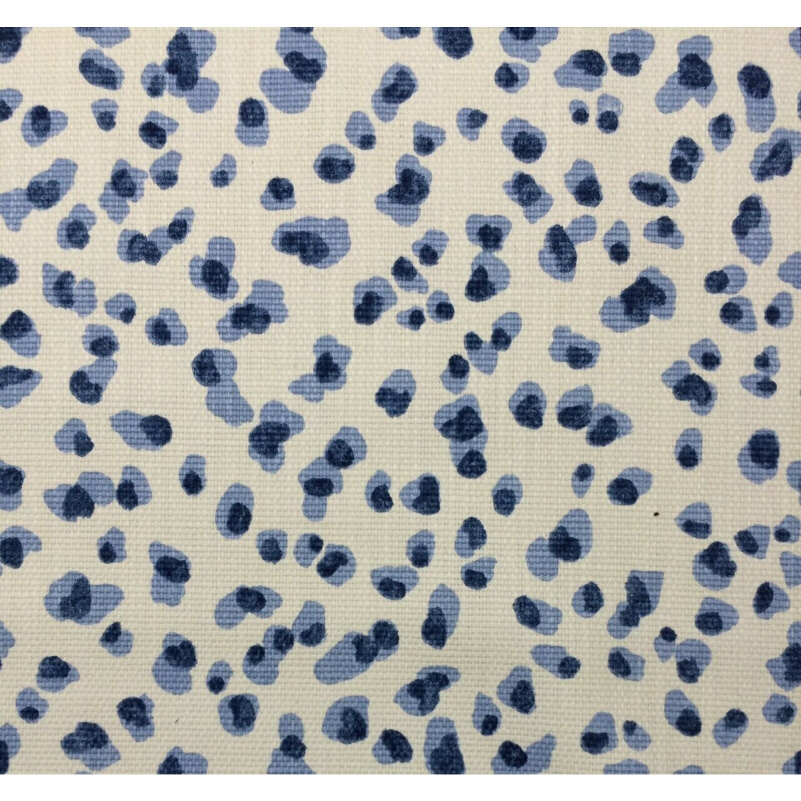Ballard Designs Mira Blue Animal Leopard Design Fabric by the 1/2(0.5 ...