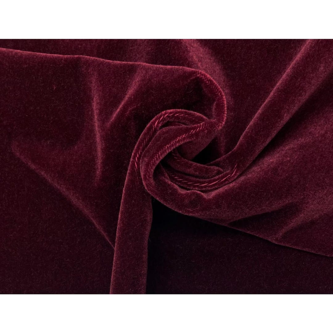 Beacon Hill Mohair Velvet Sangria Red Furniture Drapery Fabric 55w by ...