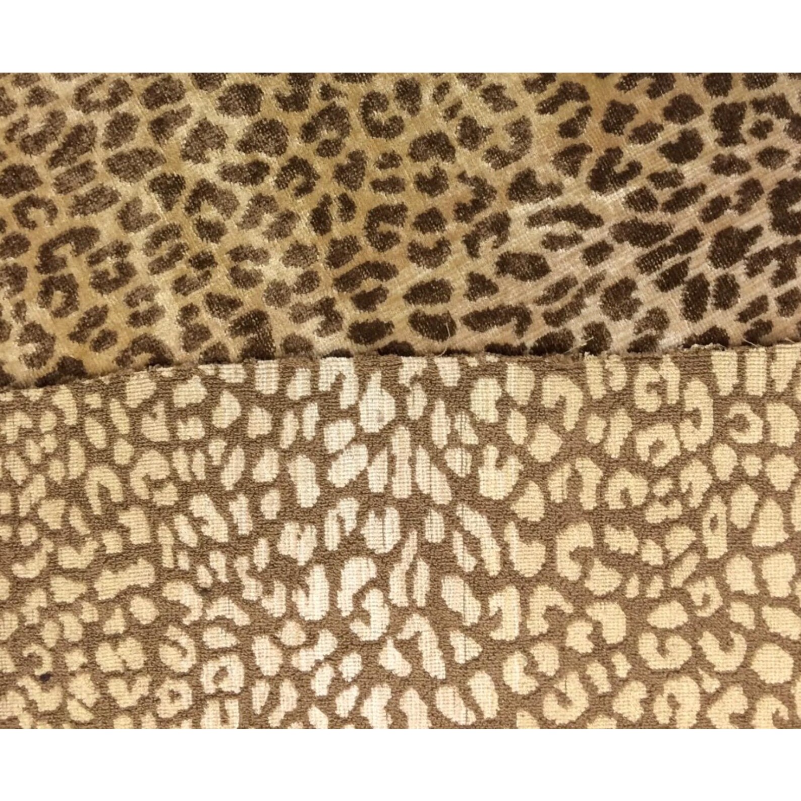 Clarence House Kalahari Neutral Leopard Cheetah Velvet Fabric by the ...