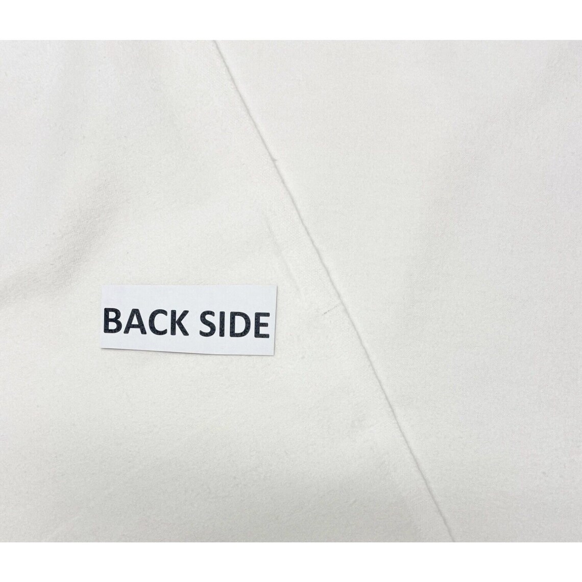 Bright White Interlining Drapery Lining Double Nap Cotton Fabric by ...