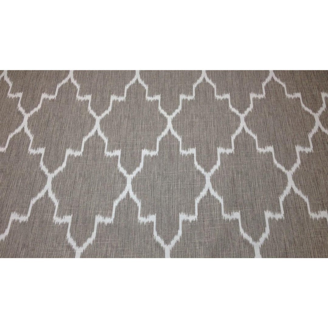 Ballard Designs Indochine Ikat Stone Gray Fabric by the Yard 55w - 100% ...