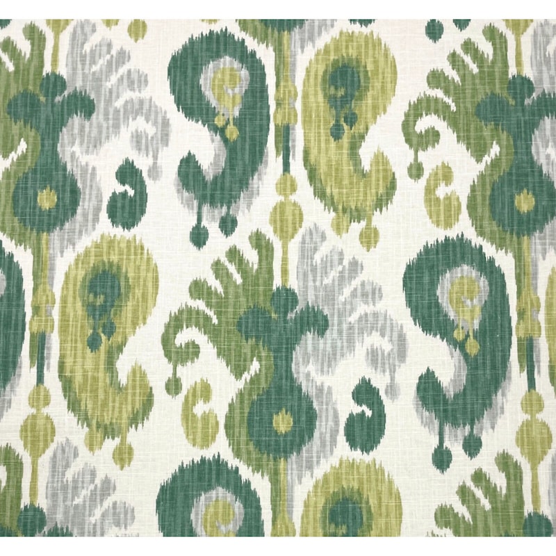 Green Ikat Fabric - Etsy