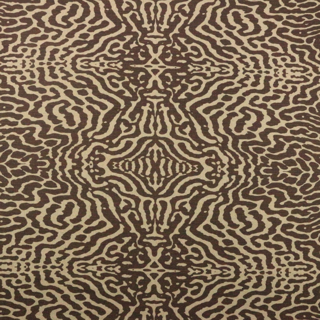 Vintage Lacefield Designs Snake Python Nile Brown Cotton Fabric by Yard ...