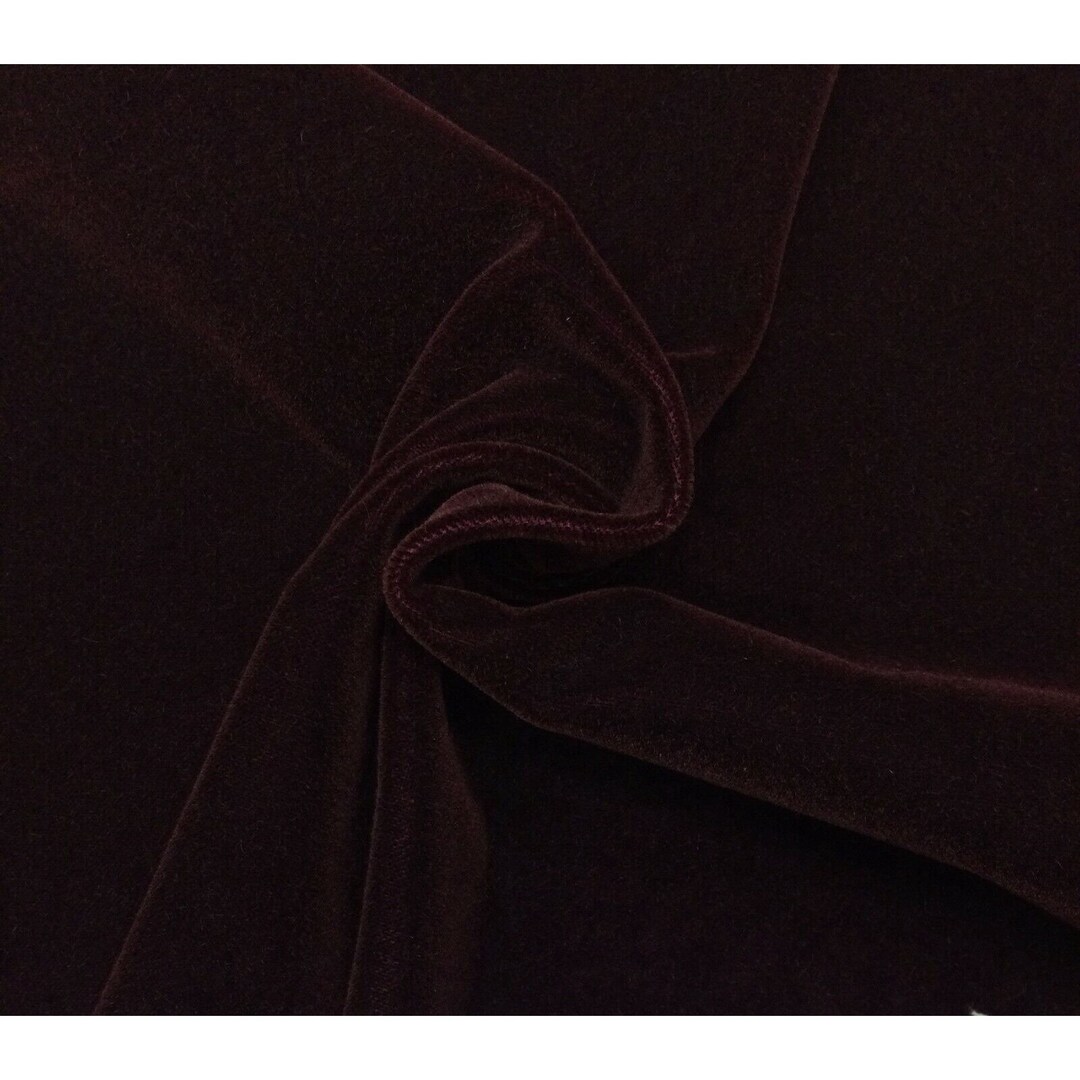 Beacon Hill Mohair Wine Red Wool Velvet Furniture Drapery Fabric by ...