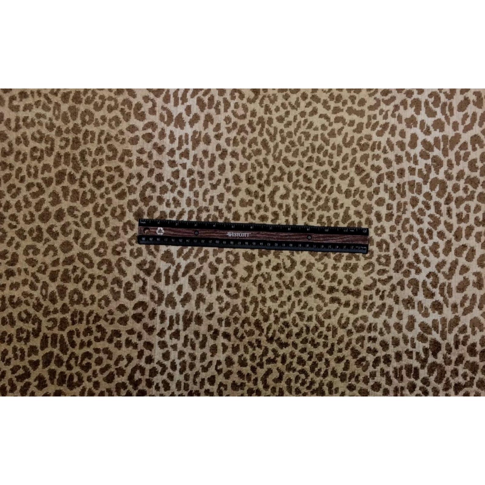 Clarence House Kalahari Neutral Leopard Cheetah Velvet Fabric by the ...