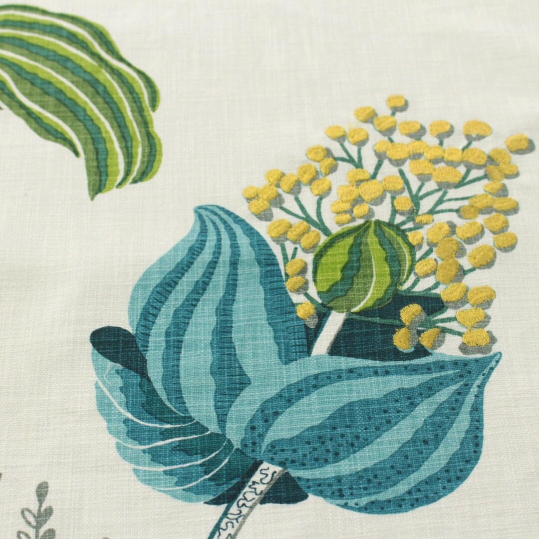 Eastern Accents Clementine Blue Lush Floral by Yard 56w Fabric - Cotton ...