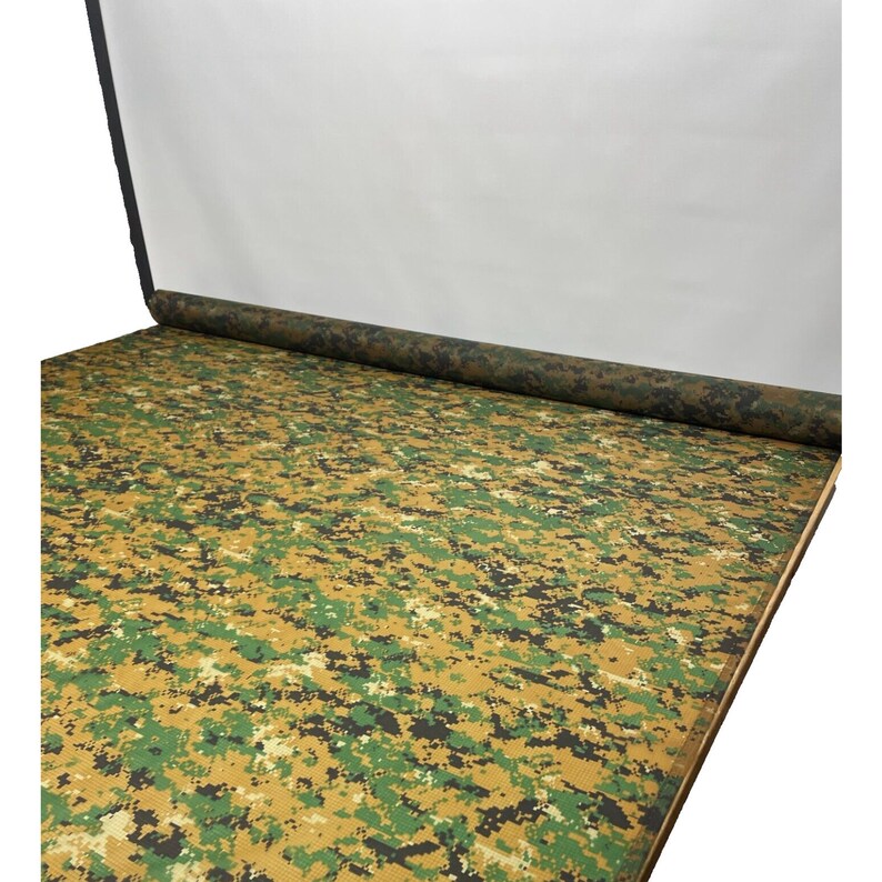 Marpat Woodland 70d Usmc Logo 1.5 Oz Nylon Ripstop Fabric by 1/2(0.5 ...