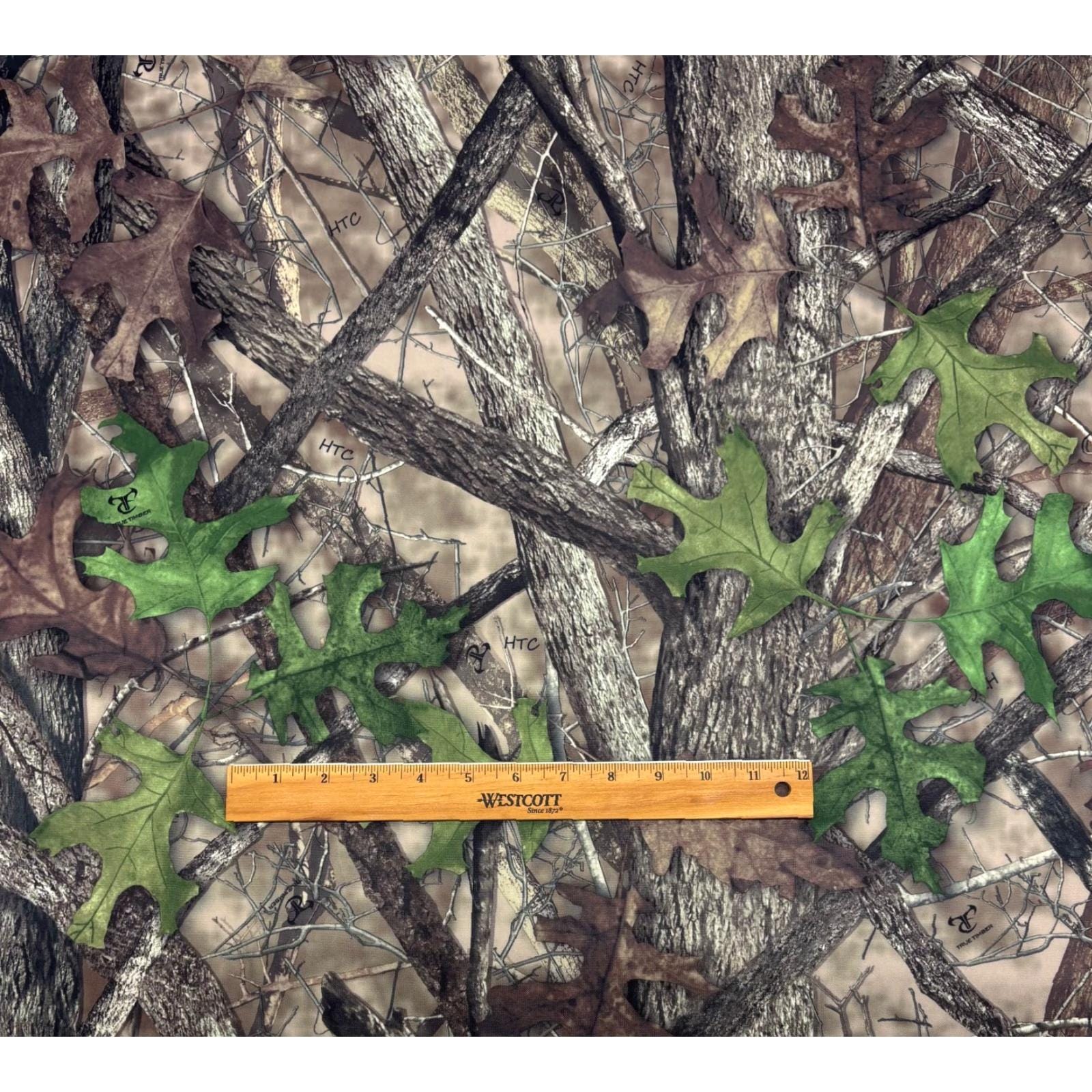 Vintage True Timber Camouflage Fabric Poly Knit Leaves Multi-color 61 ...