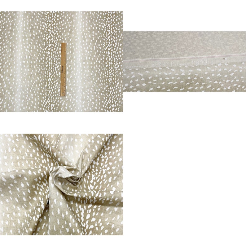 Trend Vern Yip Perth Fawn Beige Deer Skin Linen Multiuse Fabric by Yard ...