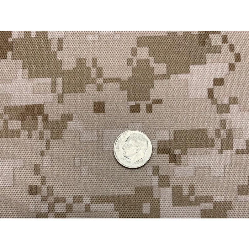 Digital Camo Desert Beige 600d Army Craft Pack Cloth Fabric Dwr by Yard ...