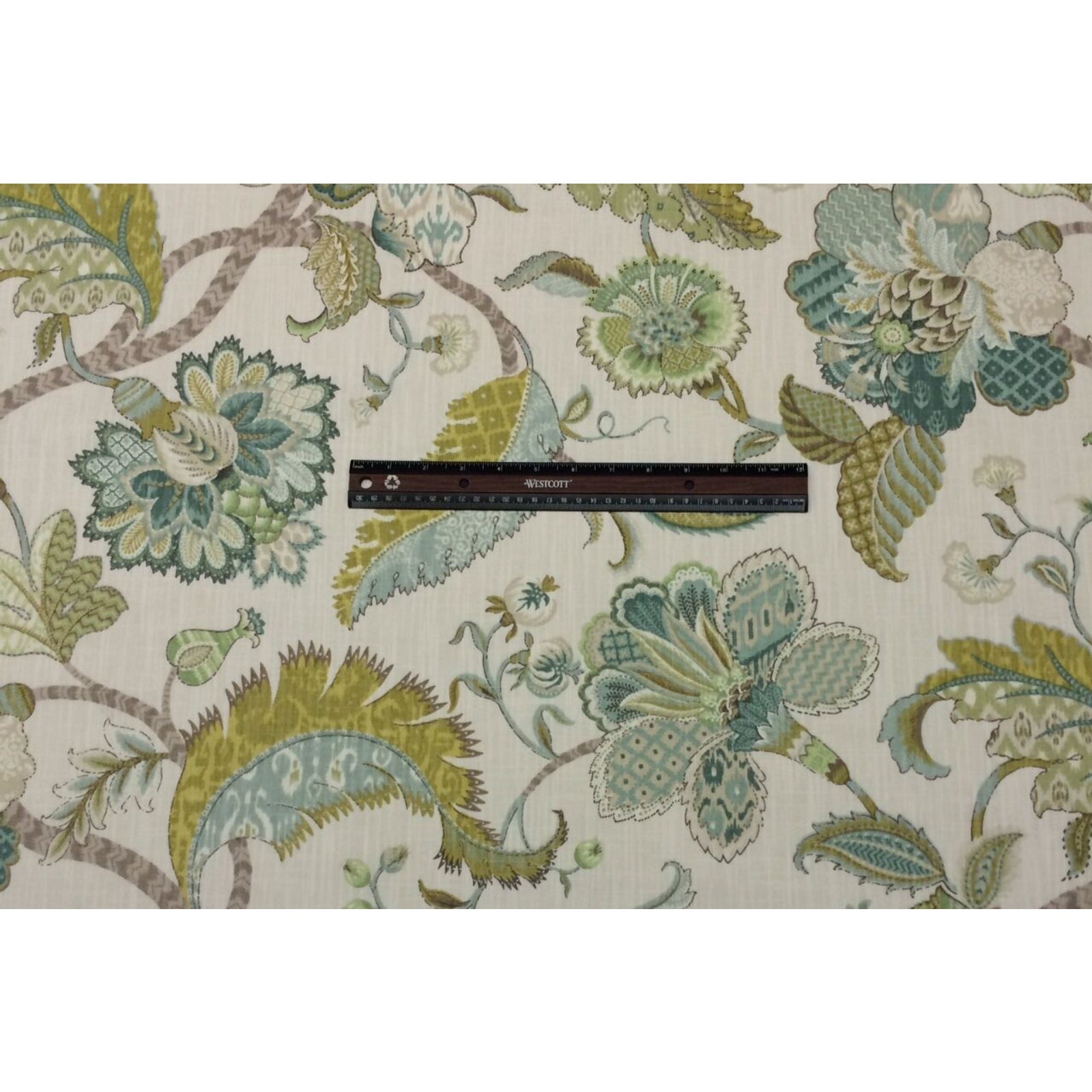 Ballard Designs Courtney Spa Jacobean Floral Multi Use Fabric by the ...