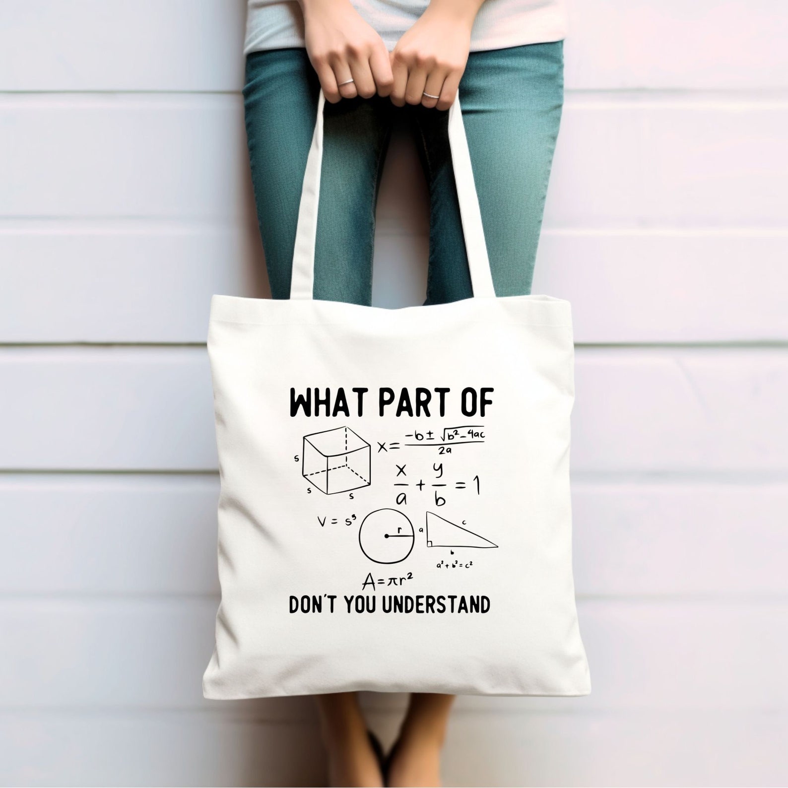 Funny Math Teacher Tote, Math Teacher Gifts, Canvas Tote Bag ...