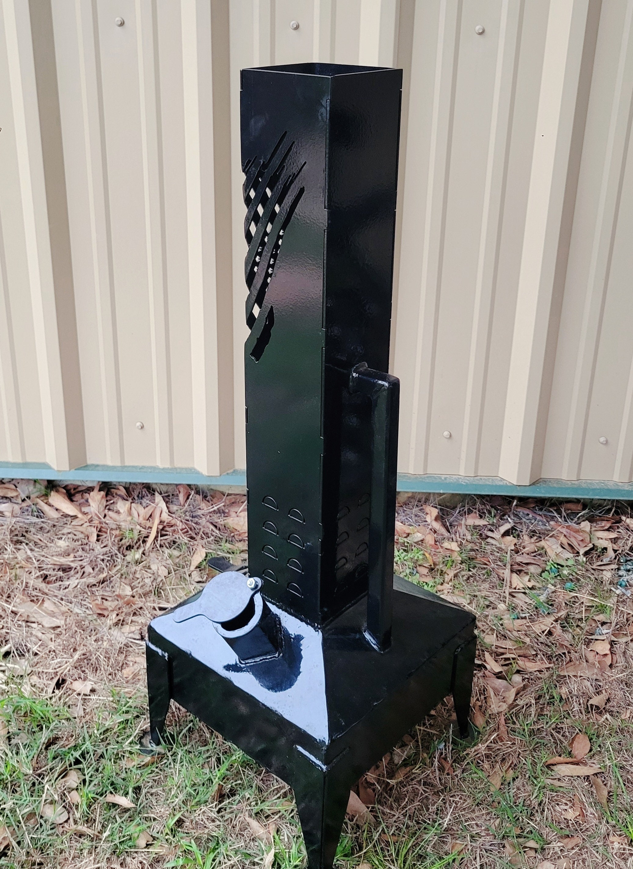 High Quality Smudge Pot With American Flag Design. Outdoor Heater for Diesel, Oil, and Kerosene ...