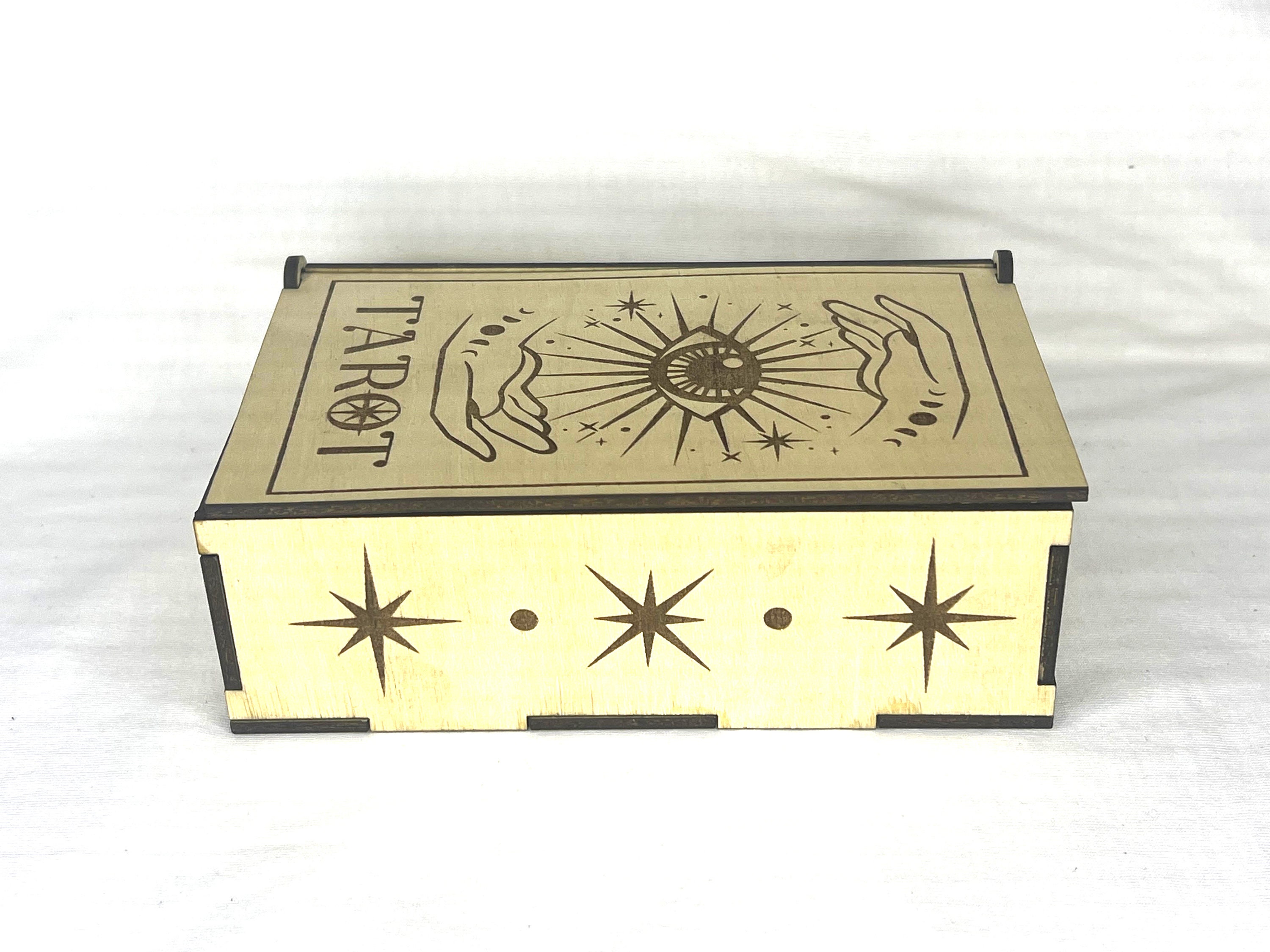 Handcrafted Wooden Tarot Box Elegant Storage for Your Tarot Cards - Etsy
