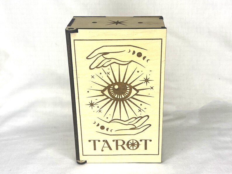 Handcrafted Wooden Tarot Box Elegant Storage for Your Tarot Cards - Etsy