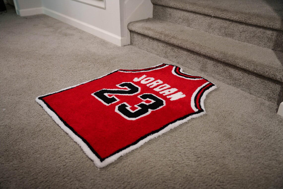 Basketball Jersey Rug - Etsy