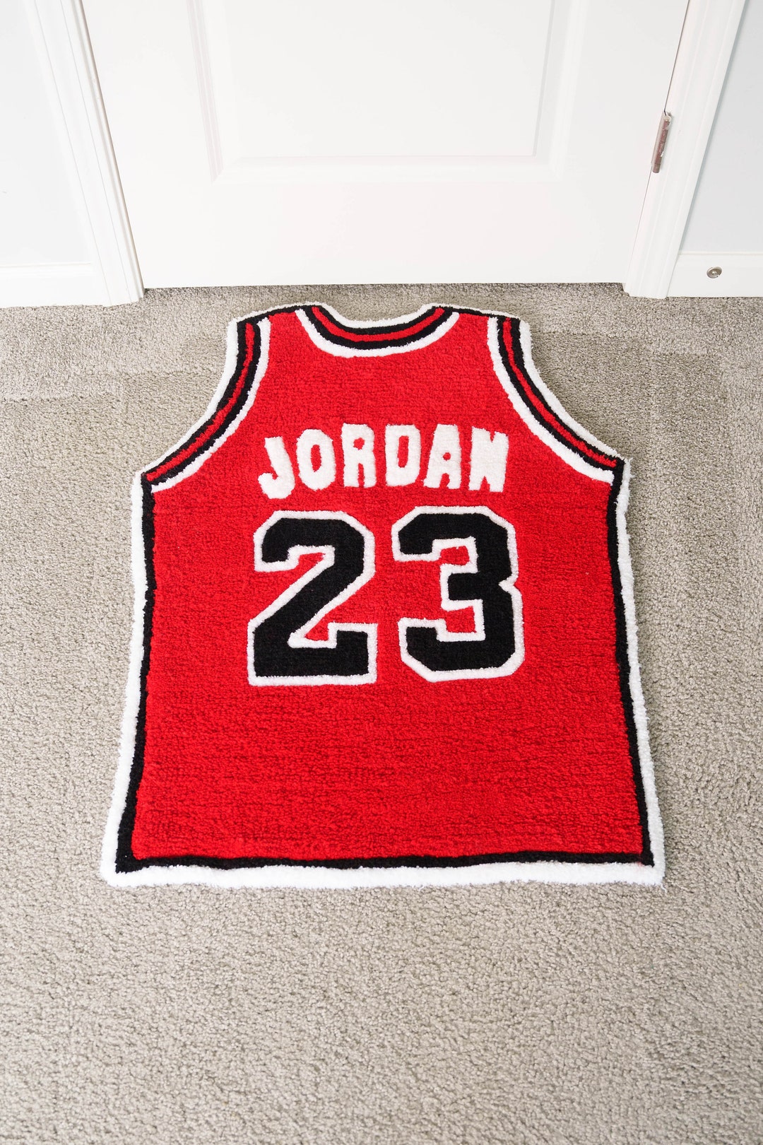 Tufted Michael Jordan NBA Jersey Rug - Etsy