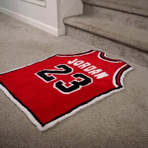 Tufted Michael Jordan NBA Jersey Rug - Etsy