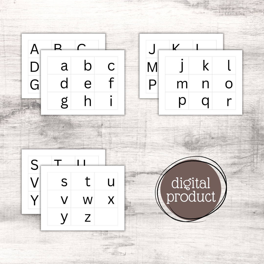 Light Table Letter Learning Printable. Light Box Alphabet Cards ...