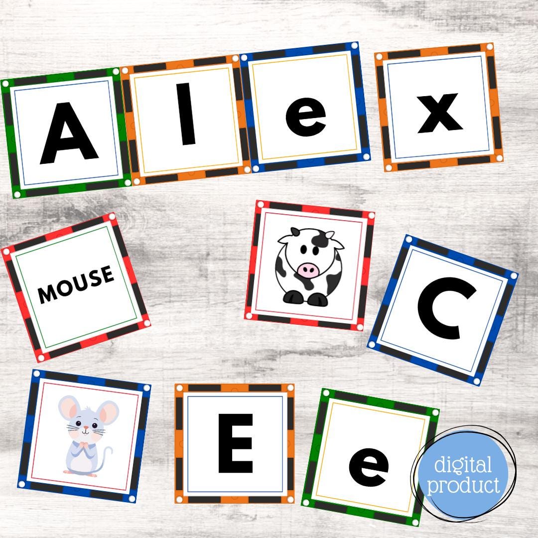 Letter Activity for Magnetic Tile. Printable Preschool Pre-k Learning ...