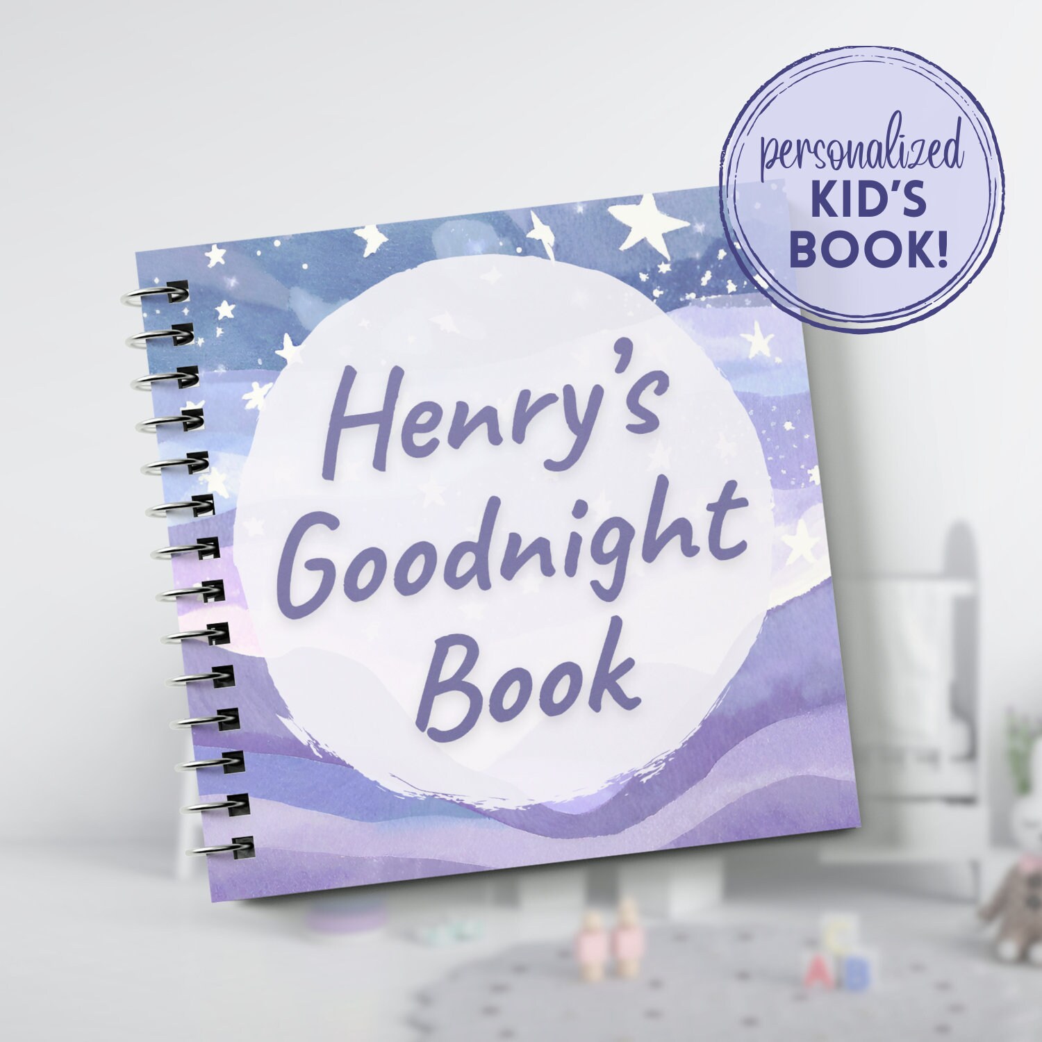 Printable Children's Goodnight Book-toddler Bedtime Story-family Photo ...