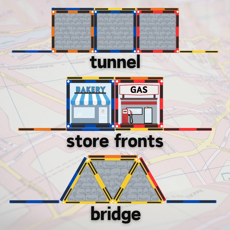 Road Stickers for Magnetic Tiles. Printable Streets for Magnatile or ...