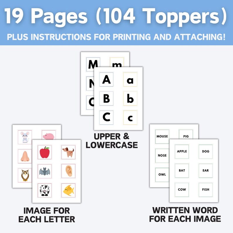 Letter Activity for Magnetic Tile. Printable Preschool Pre-k Learning ...