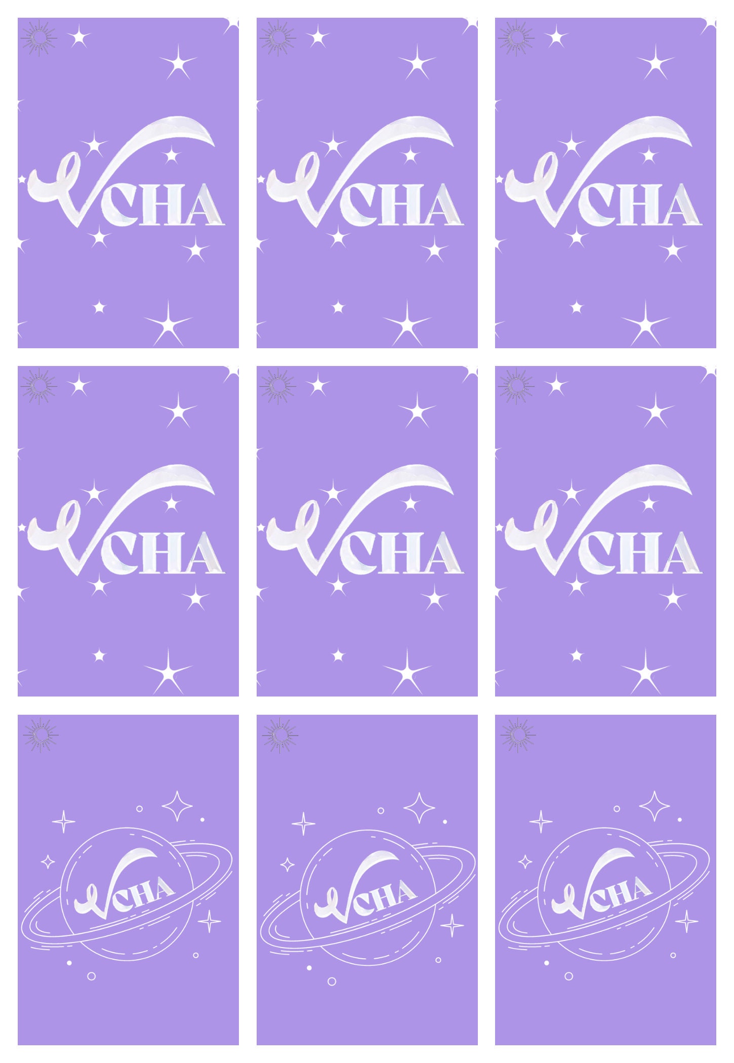 Unofficial VCHA Photocards set of 9 - Etsy