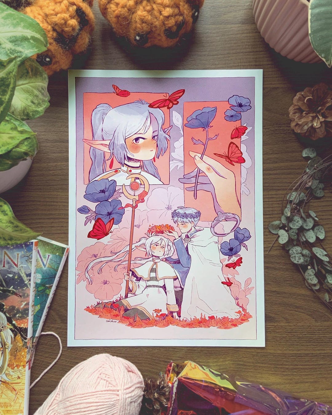 Print Frieren - Illustration Frieren - Poster Frieren - Etsy